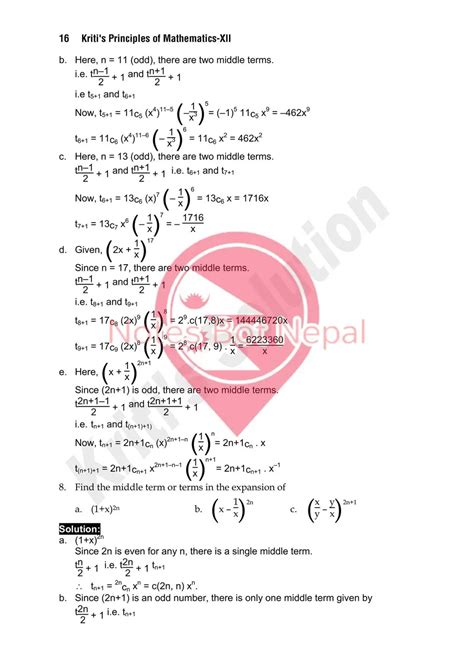 permutation combination and binomial theorem important question