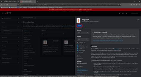 Okd On Fedora Workstation With Crc Fedora Magazine