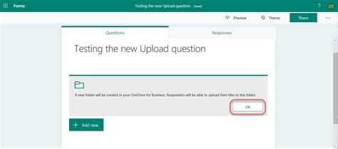 Using The New File Upload Question In Microsoft Forms One Minute