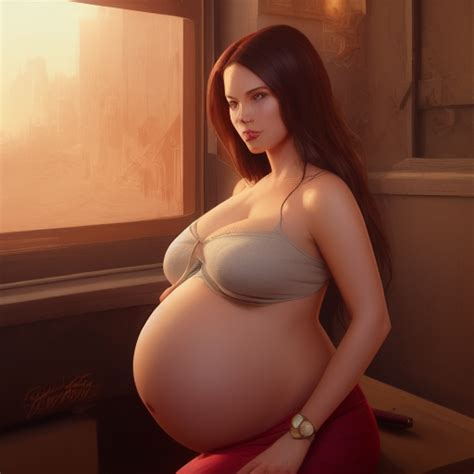 Sexy Pregnant Woman With Huge Pregnant Belly By Expandolicious2 On
