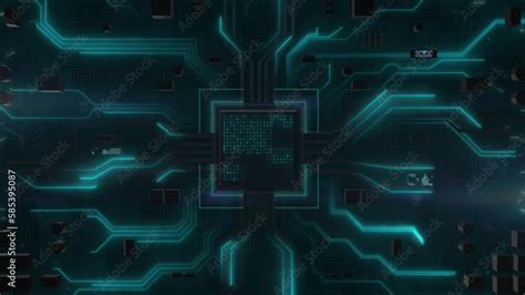 Circuit Board Cpu Processor Technology Concept Background Motherboard Digital Chip Integrated