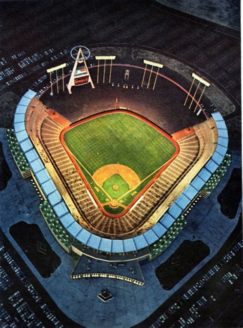 Wonderful Overhead Shot Of The Big A Baseball Stadium Angels