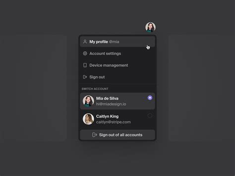 user account dropdown — untitled ui by jordan hughes® on dribbble