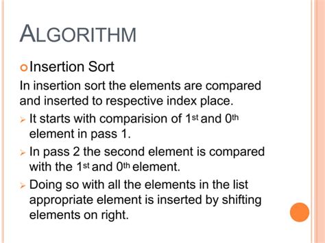 bubble sort selection sort sorting pptx