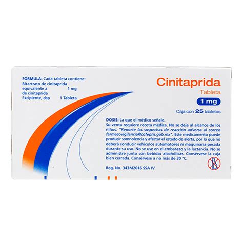 Cinitaprida 1mg 25 Comprimidos Farmacias Similares® Tienda Online