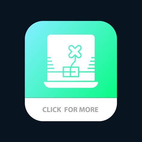 Laptop Computer Ireland Mobile App Button Android And Ios Glyph Version 17965166 Vector Art At