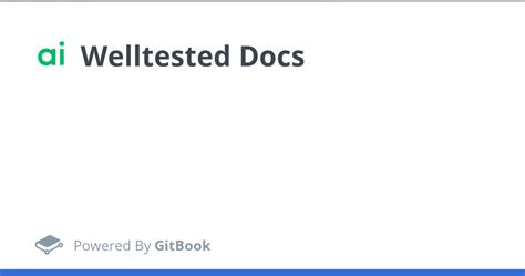 unit tests welltested docs