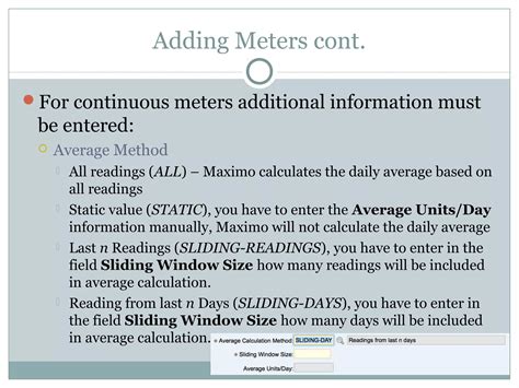 Meters In Ibm Maximo Asset Management Ppt