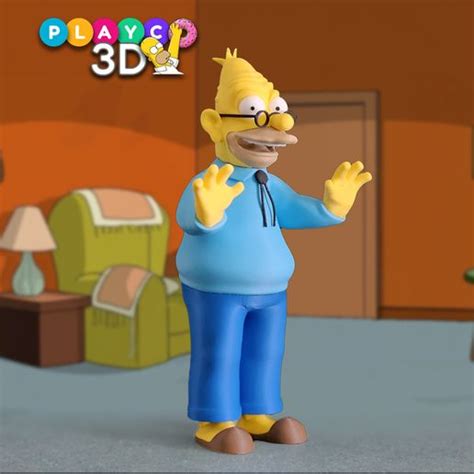 ️ Abe Simpson・ 3d File For 3d Printing・cults