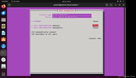 ubuntu22 04 设置静态 ip 的方法 ubuntu22 04配置静态ip csdn博客
