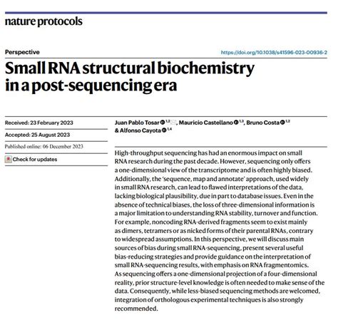 Our Perspective On Biases In Small Rna Seq And What Can We Do About It Has Just Been Published