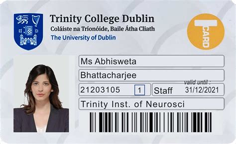 Create Trinity College Dublin Student Id Cards With Fillable Psd Templates