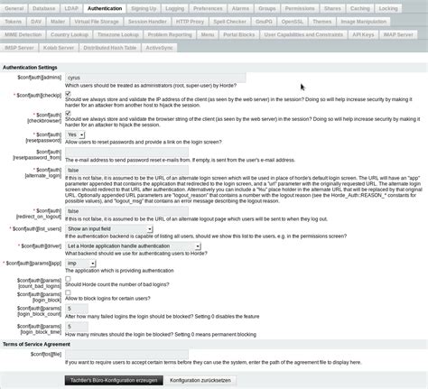 Tachtlerdovecotauthentifizierung Sql Horde Tachtlers Dokuwiki
