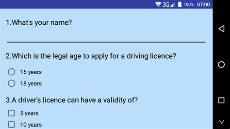 Github Corinaarmasurodrivinglicencequiz Android Basics Nanodegree
