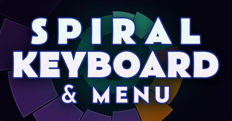 Spiral Keyboard And Menu Gui ツール Unity Asset Store
