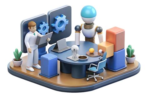 Innovation Lab Concept Team Using Ai Tools For Collaboration And