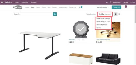 How To Customize ECommerce Pages In Odoo Website