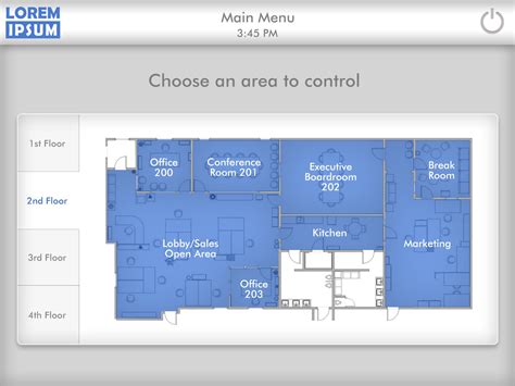 Example AV Control System Master Control UI By Sarah Field At Coroflot Com