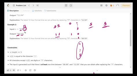 3114 Latest Time You Can Obtain After Replacing Characters Leetcode