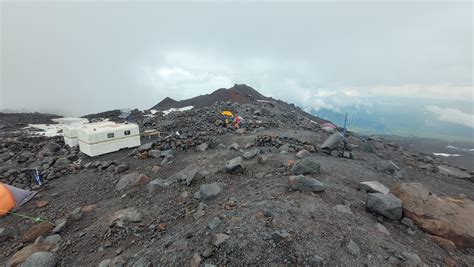 Assault Camp On The Northern Side Of Elbrus Russia 3800m Rhiking