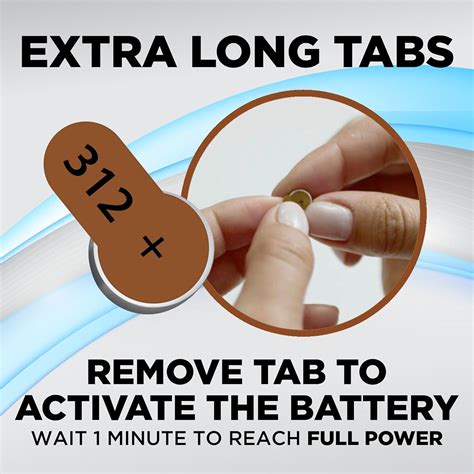 Powermax Size 312 Hearing Aid Batteries 60 Count Long Lasting Battery