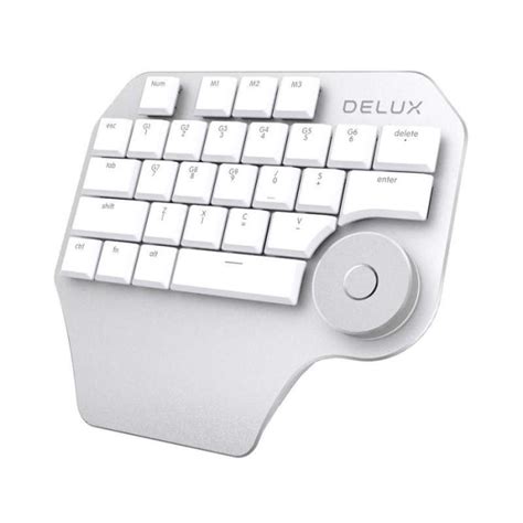promo delux t11 basic designer single hand keyboard keypad with smart