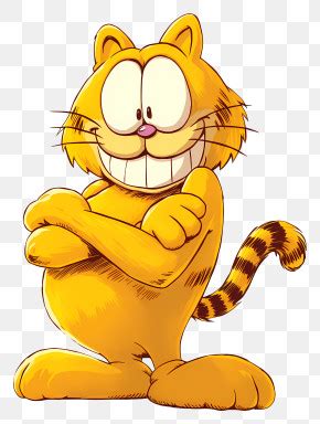 Garfield Smiling Cartoon Cat Png