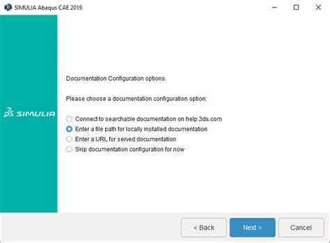 Whenever You Are Asked To Choose From Documentation Configuration