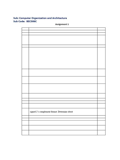 Assignment1 Co Pdf Computer Memory Assembly Language