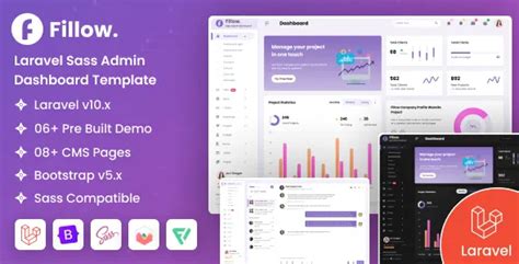 Fillow Laravel Saas Admin Dashboard Template Templatelelo