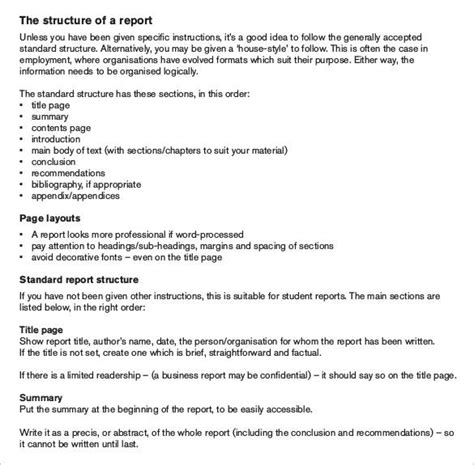 Free 41 Report Writing Format Samples And Templates