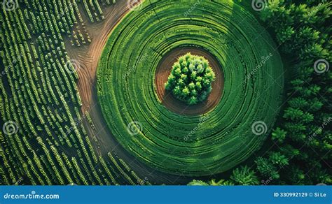 Green Farming Linear Icons Set Sustainable Organic Eco Friendly