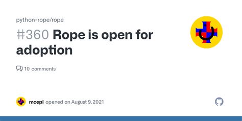 Rope Is Open For Adoption · Issue 360 · Python Rope Rope · Github