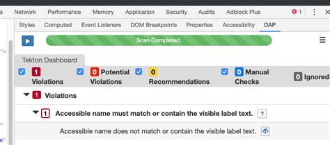 webhooks ui accessibility assessment and fixes · issue 63 · tektoncd