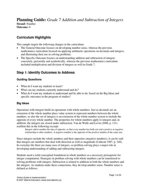 integers pdf numbers integer