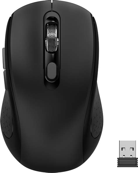 Wireless Mouse With Side Buttons For Laptop Pc Chromebook