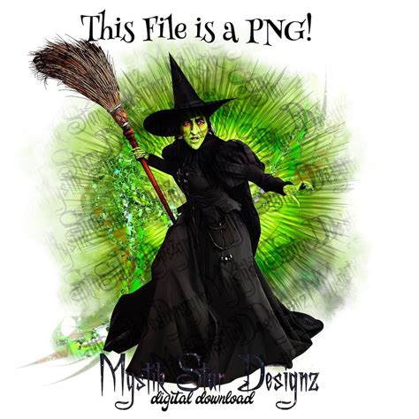 Magic Bad Witch Png Wizard Of Oz Digital Download Etsy