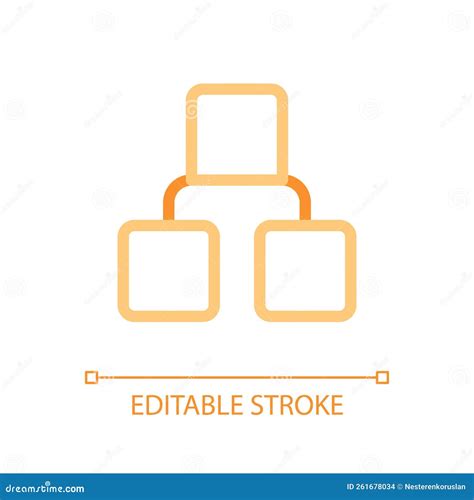 Infographic Blocks Pixel Perfect Color Linear Ui Icon Stock Vector Illustration Of Color