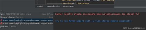 解决unresolve plugin ‘org apache unresolved plugin org apache maven plugins maven csdn博客