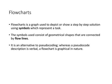 Algorithms And Flow Chart Overviewpdf