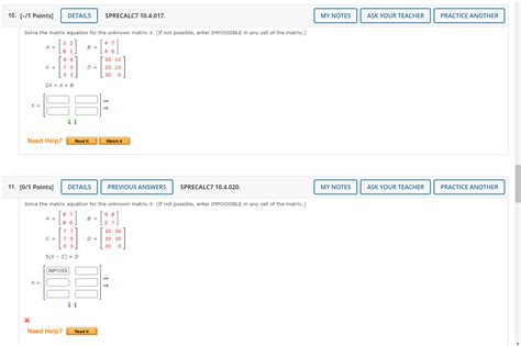 Solved Solve The Matrix Equation For The Unknown Matrix X Chegg