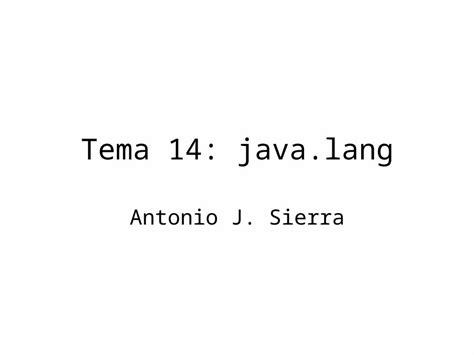 Ppt Tema 14 Javalang Dokumentips