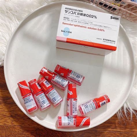 Nước Nhỏ Mắt Hỗ Trợ Tăng Cường Thị Lực Santen Sancoba Của Nhật 5ml