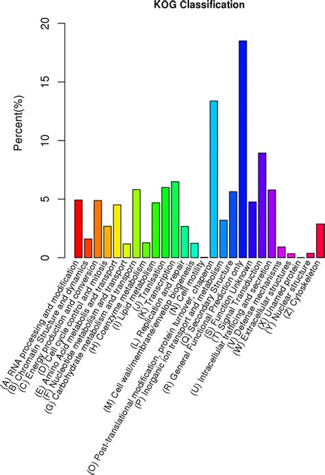 kog classification of the d longan transcriptome each function class