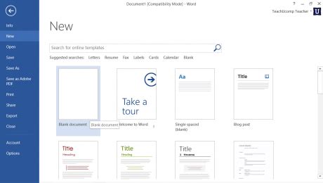 Create A New Blank Document In Word Archives TeachUcomp Inc