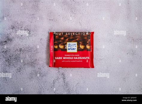 Kiev Ukraine October 2021 Dark Whole Hazelnuts Taste Nut Selection