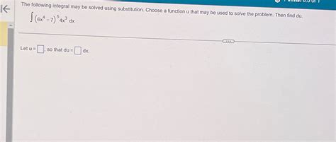 Solved The Following Integral May Be Solved Using Chegg Com