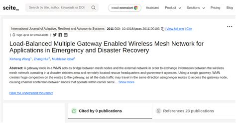 Load Balanced Multiple Gateway Enabled Wireless Mesh Network For