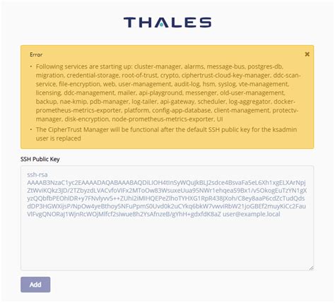 Deploying Thales Ciphertrust Manager Cloud Oasis