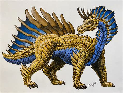 Spinosaurus Dragon Drawing By Fuulikoo On Deviantart